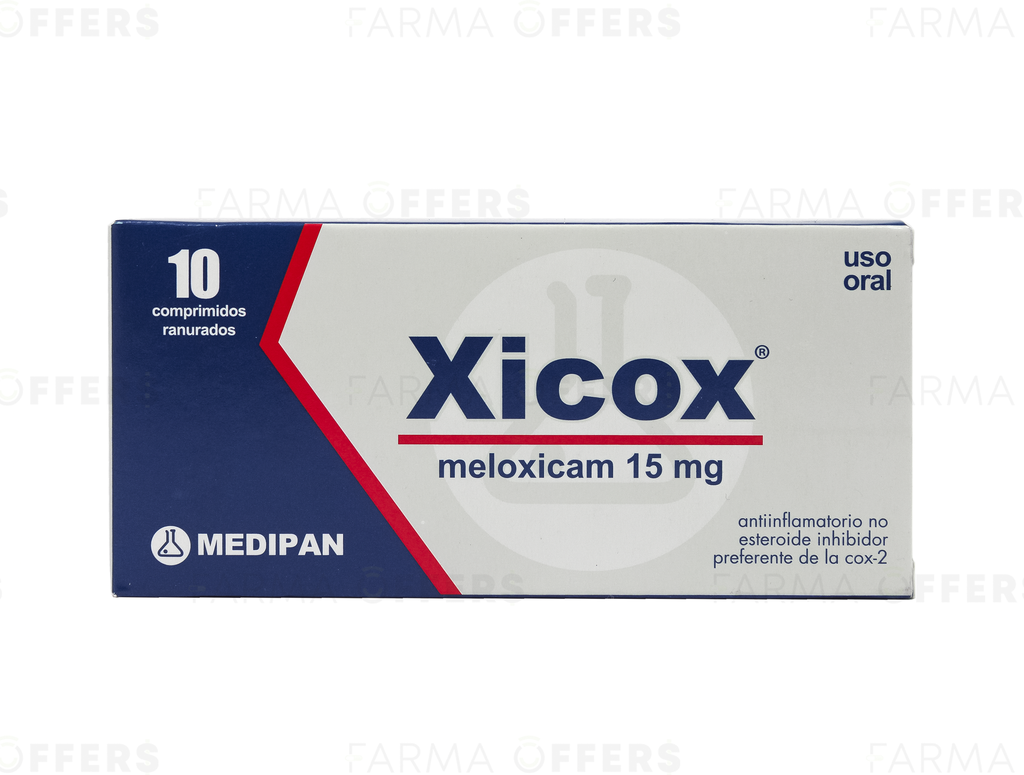 XICOX TABL 15mg, 1 de 10 | Farmaoffers