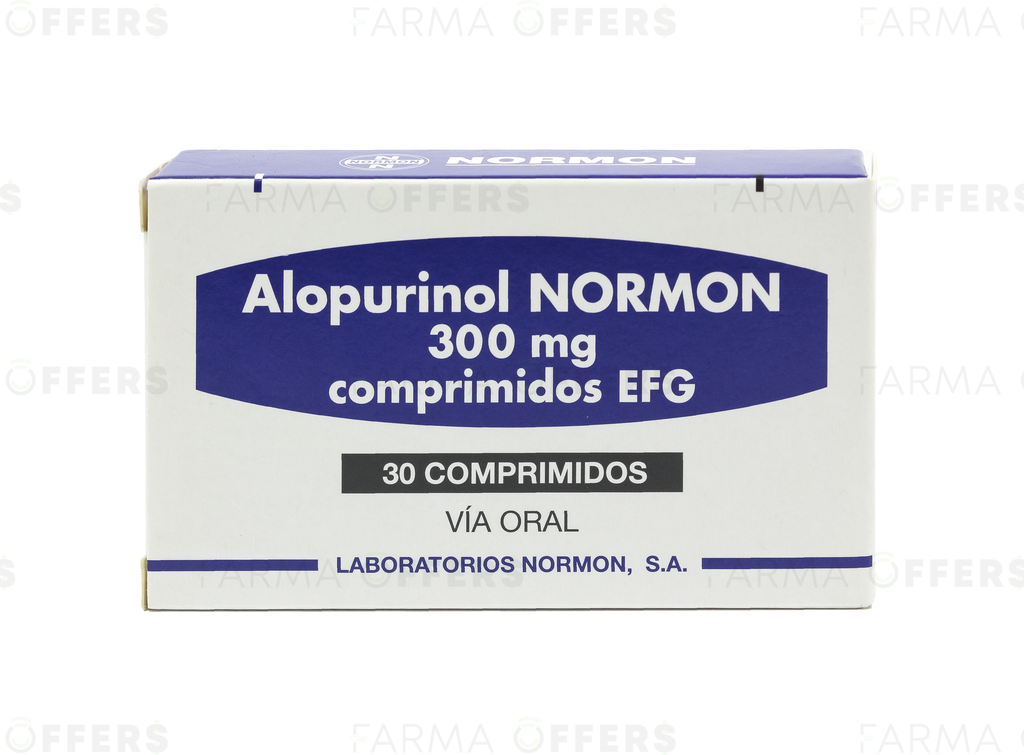 ALOPURINOL-NRM EFG TABL 300MG, 1 de 30 | Farmaoffers