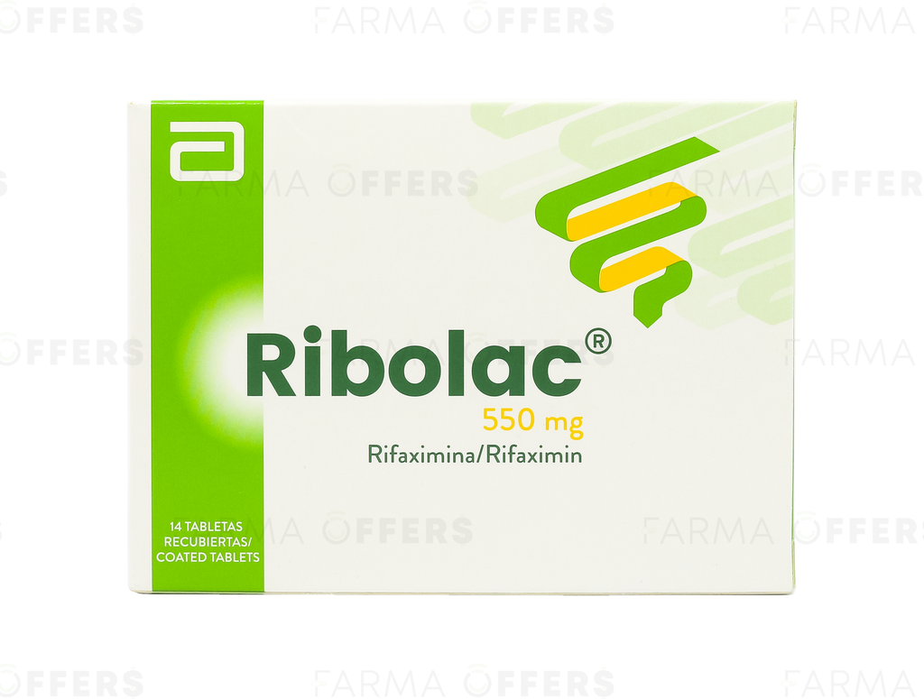 RIBOLAC TABL RECUBIE 550MG, 1 de 14 | Farmaoffers