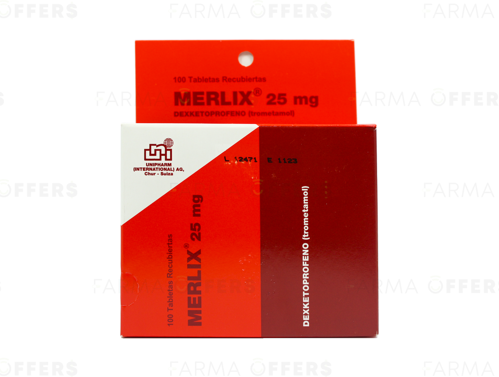 MERLIX TABL RECUBIE 25mg, 1 de 100 | Farmaoffers