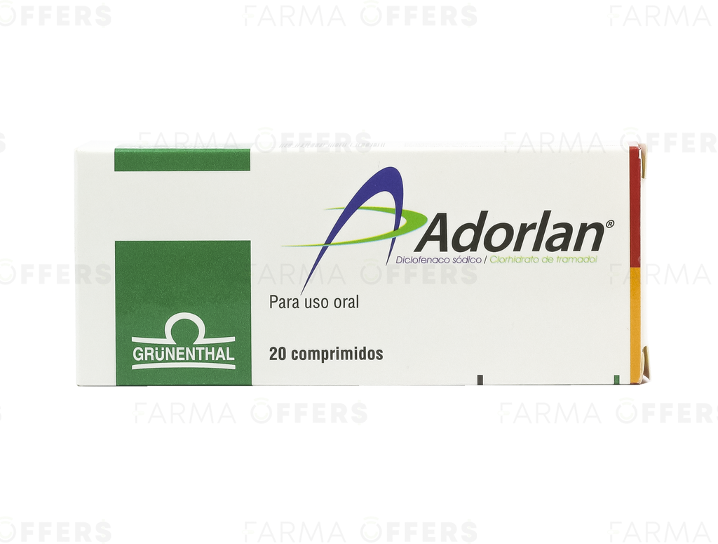 ADORLAN TABL 25MG/ 25mg, 1 de 20 | Farmaoffers