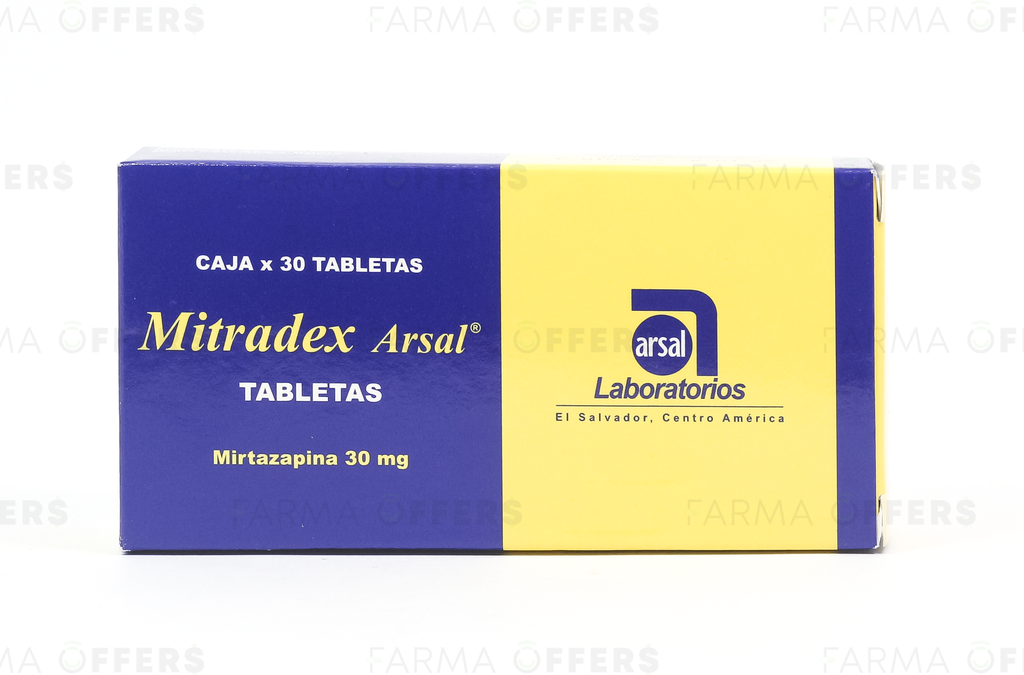 MITRADEX TABL 30mg, 1 de 30 | Farmaoffers