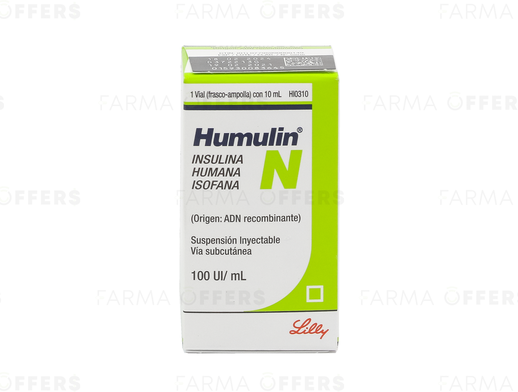 HUMULIN NPH V.SC 100IU 10ML x 1 /ML | Farmaoffers