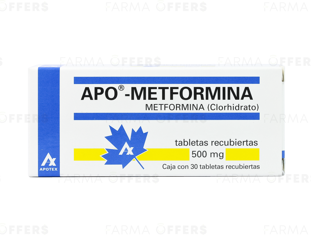 APO-METFORMINA TABL 500MG, 1 de 30 | Farmaoffers