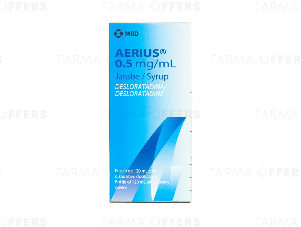 AERIUS JBE 0.50MG 120ML x 1 /ML | Farmaoffers