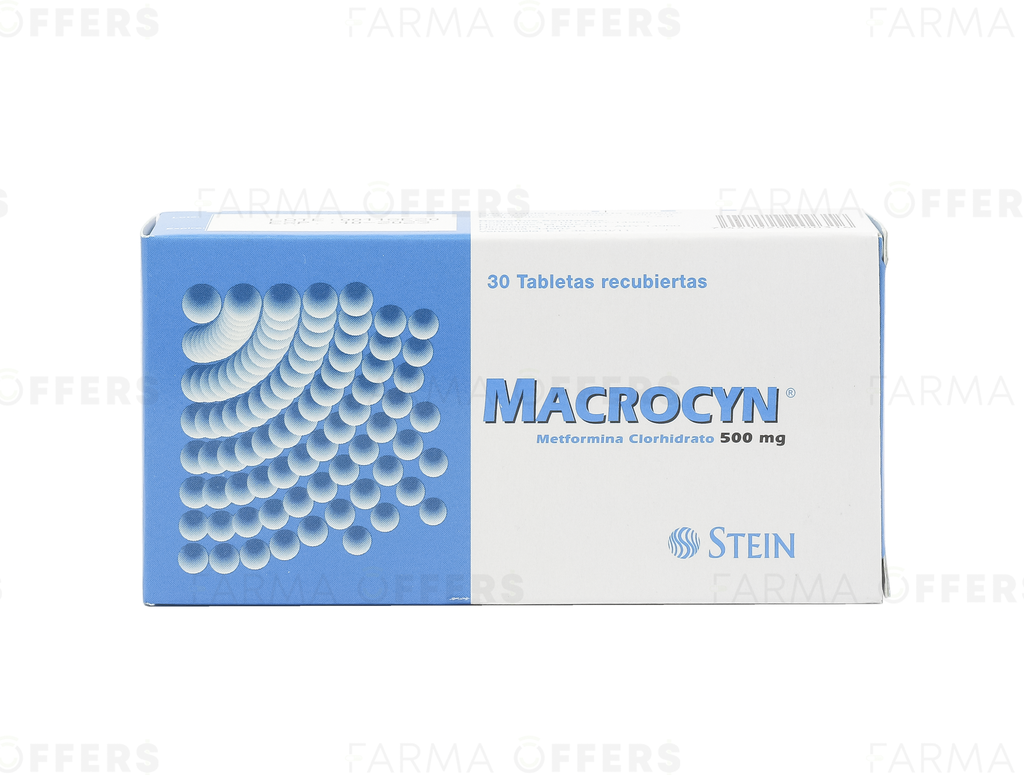 MACROCYN TABL 500MG, 1 de 30 | Farmaoffers