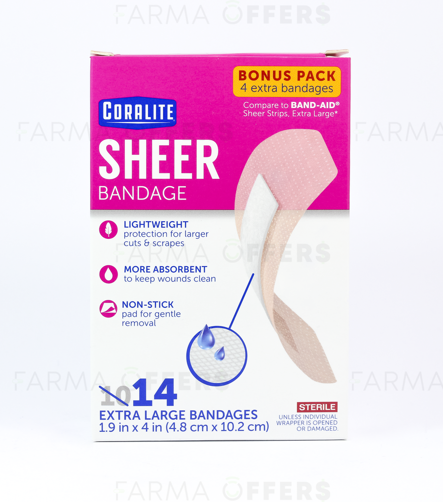 CURITAS EXTRA LARGE CORALITE 14PZA NNP | Farmaoffers