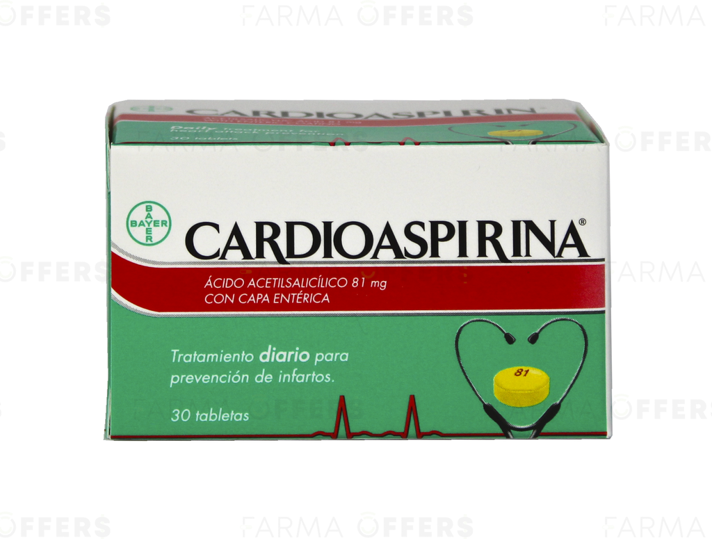 CARDIOASPIRINA 81MG X 30 | Farmaoffers