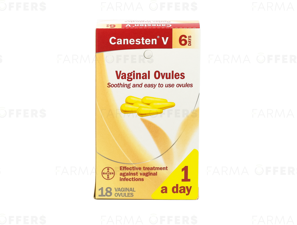 CANESTEN 0.1G, 1 de 18 OVULOS | Farmaoffers