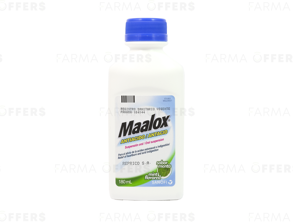 MAALOX SUSP MENTA 180ML 6 oz X 1 | Farmaoffers