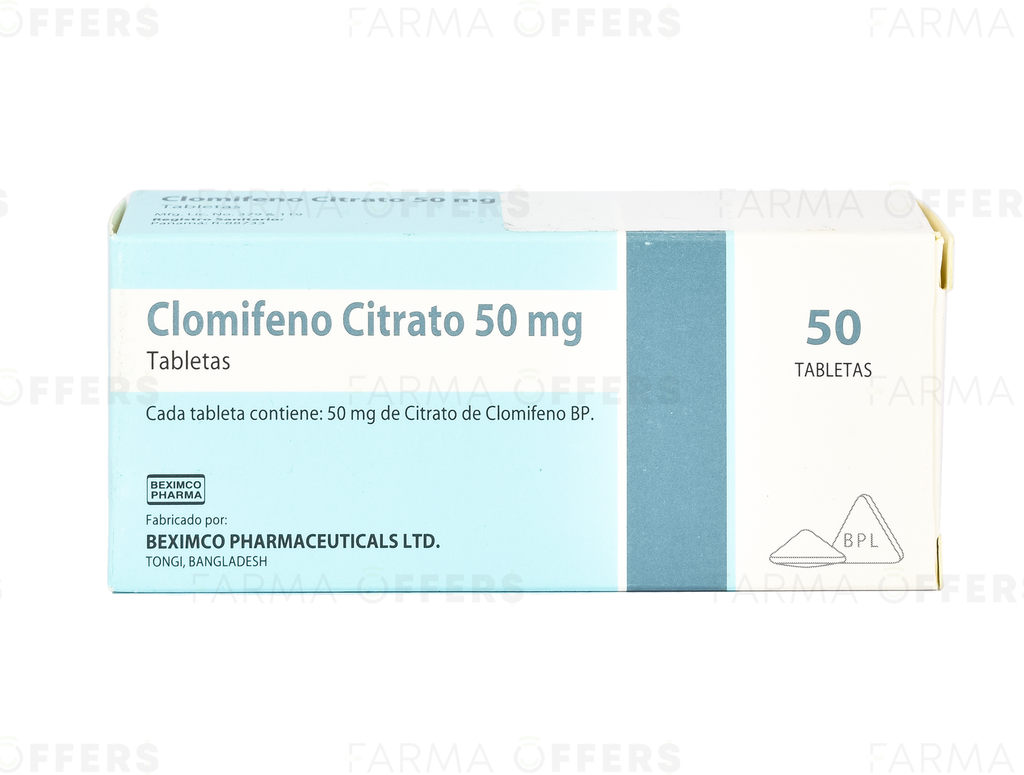 CLOMIFENO CITRATO 50MG, 1 de 50 | Farmaoffers